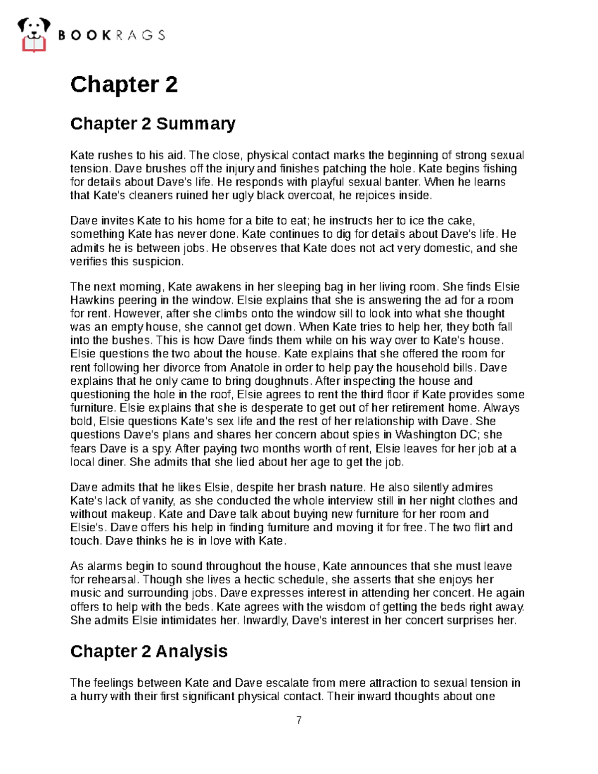 Back-to-the-Bedroom Study Guide: Chapter 2 Summary & Analysis - Studocu
