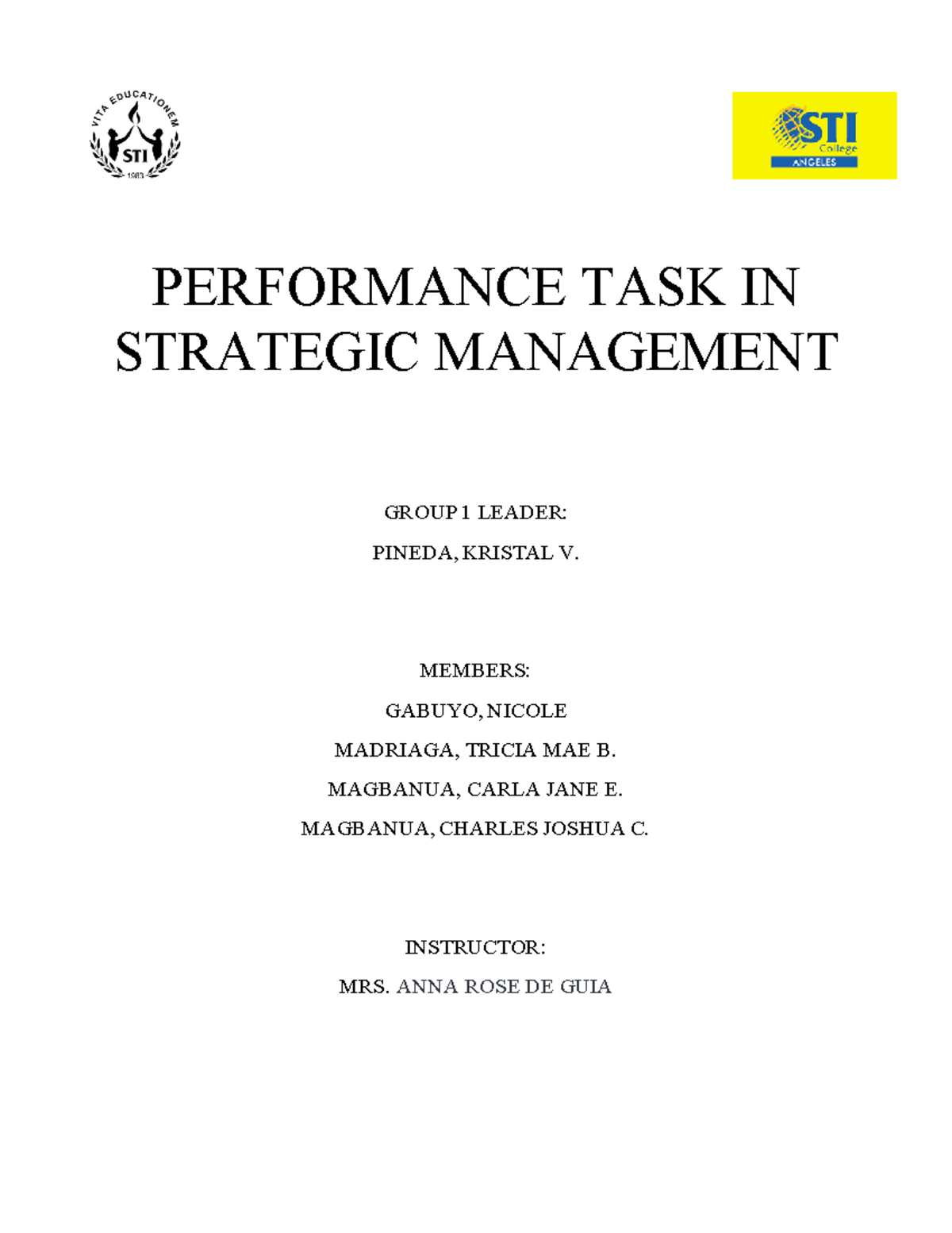 PETA Case Study in Strategic Management (SM 101) - Studocu