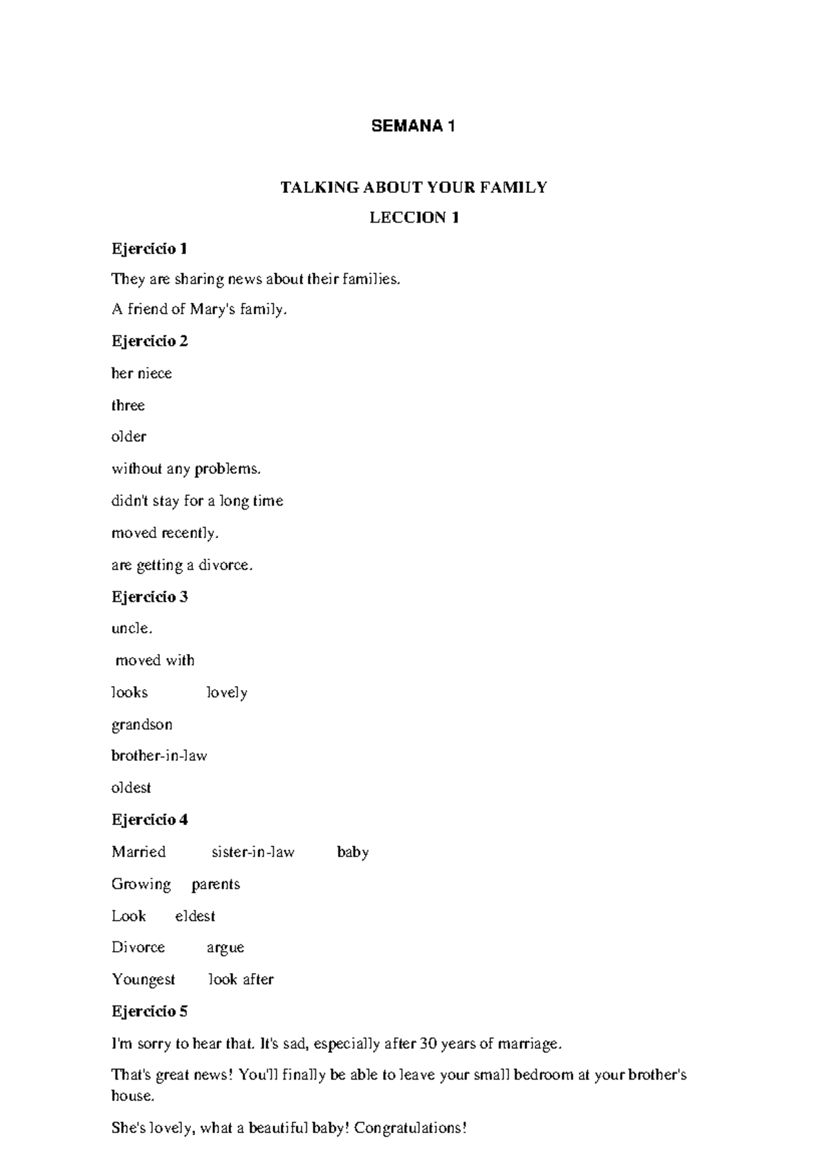 Modulo 2: Resumen de Lecciones y Ejercicios Semanales - Studocu