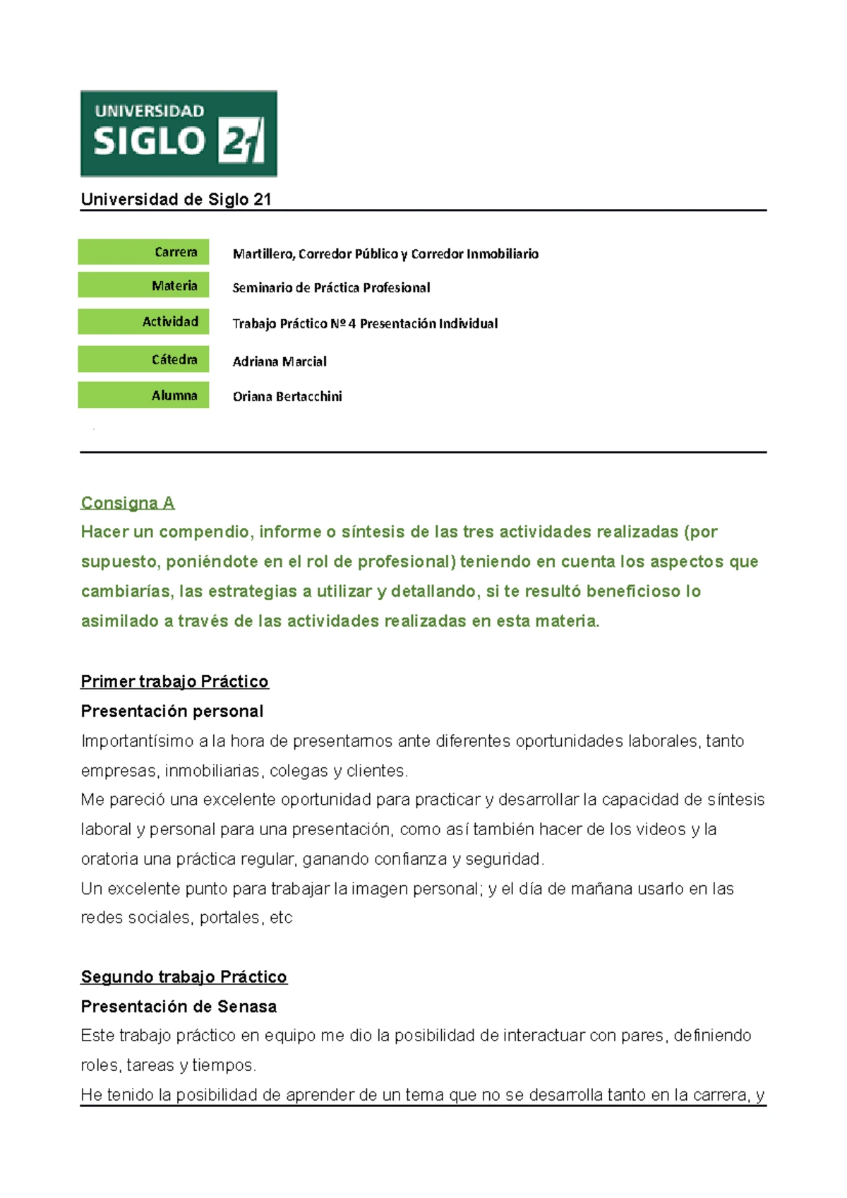 Modelo de Telegrama Ley N º 23.789 - Correo Argentino - Studocu