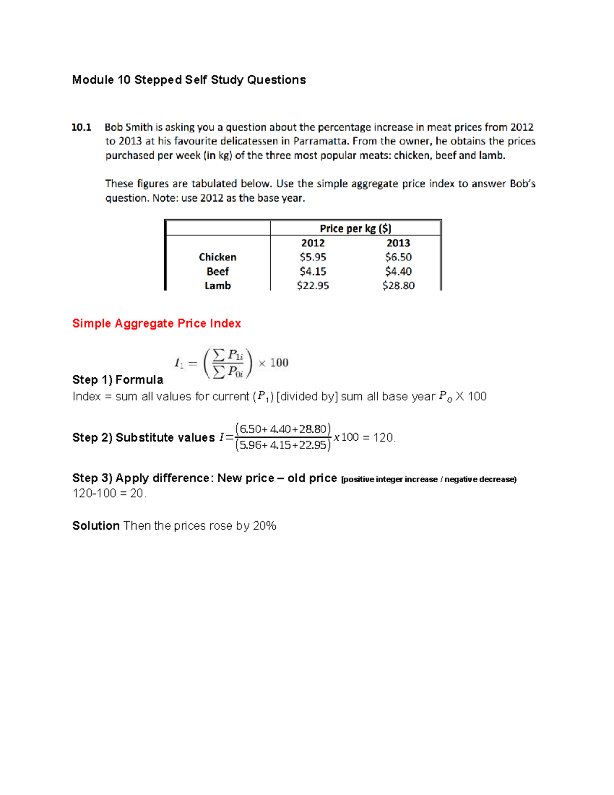 Module 10 Stepped Self Study Questions - Module 10 Stepped Self Study ...