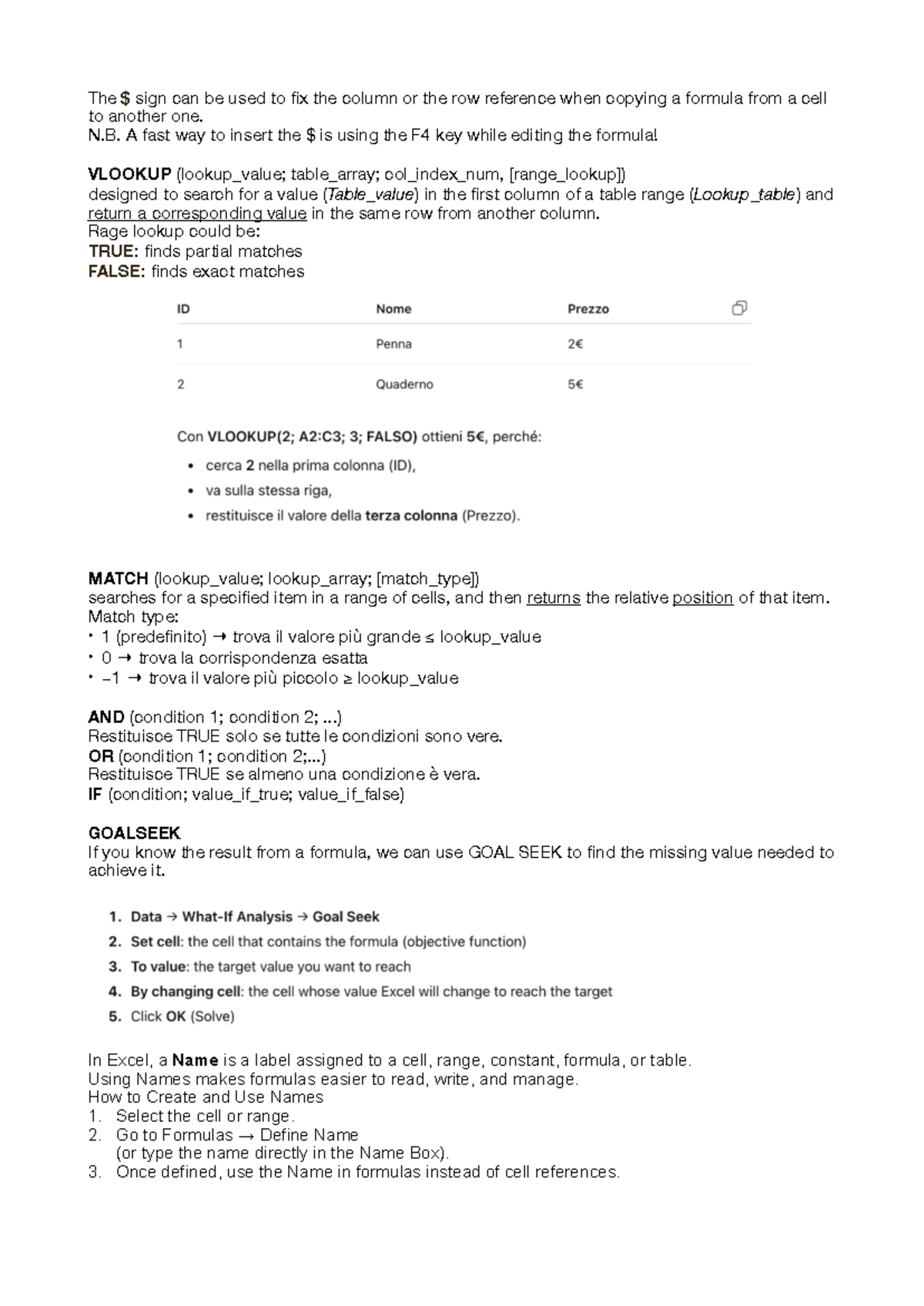 Excel Formulas & Functions: Key Concepts and Techniques (Formule Fimmod ...