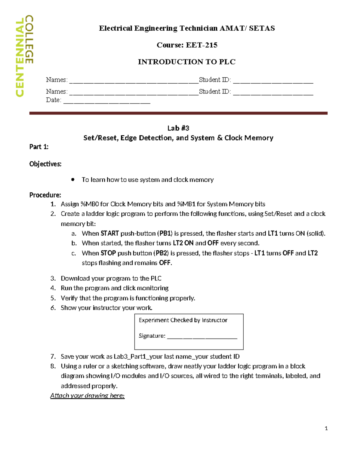 EET215 F23 Lab 3: Edge Detection & System Clock Memory - Studocu