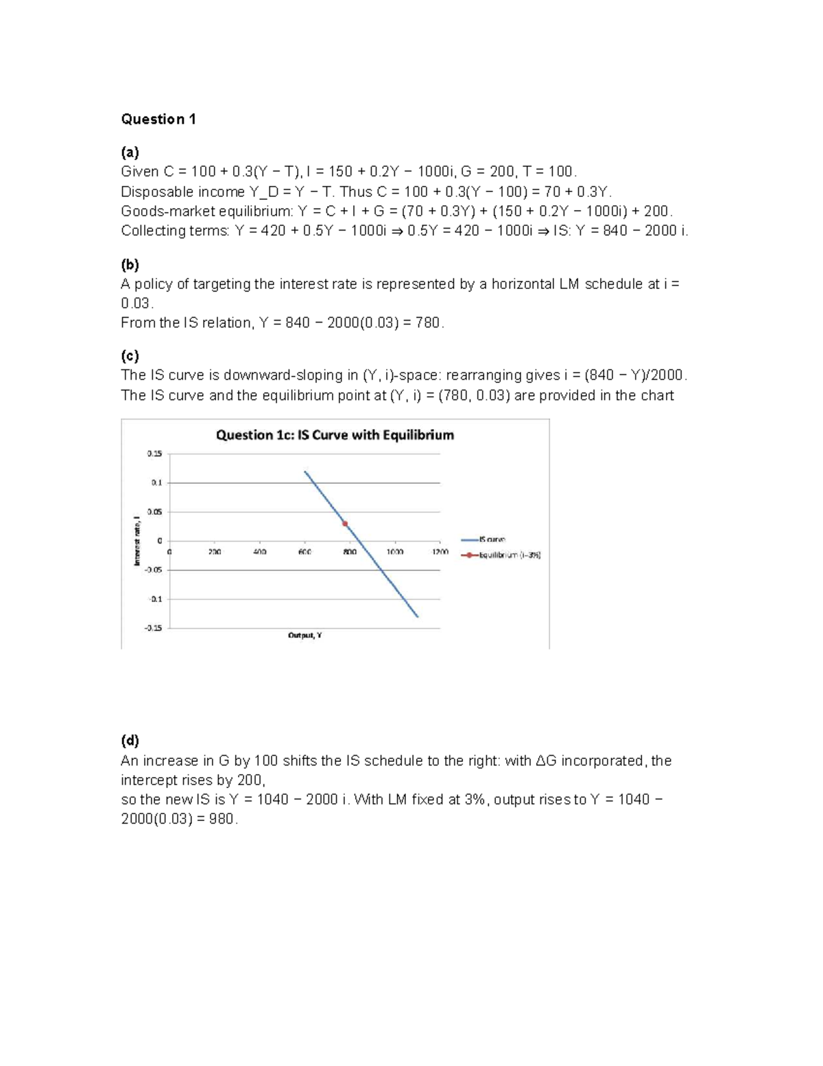 ECO2004 S Tutorial 2: IS-LM Analysis and Investment Dynamics - Studocu