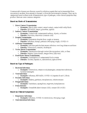 Communicable Diseases 250117 184312 - Communicable Diseases 01 25 AARON ...