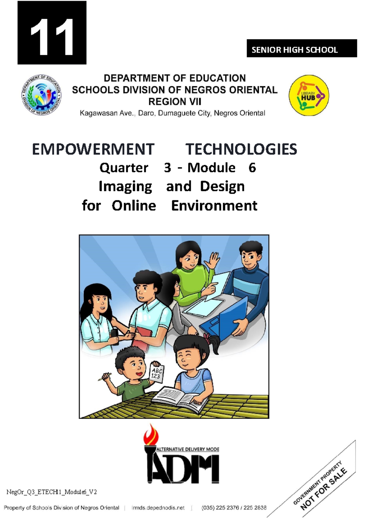 Empowerment Tech 11 Q3 Mod 6: Imaging & Design for Online Environment ...