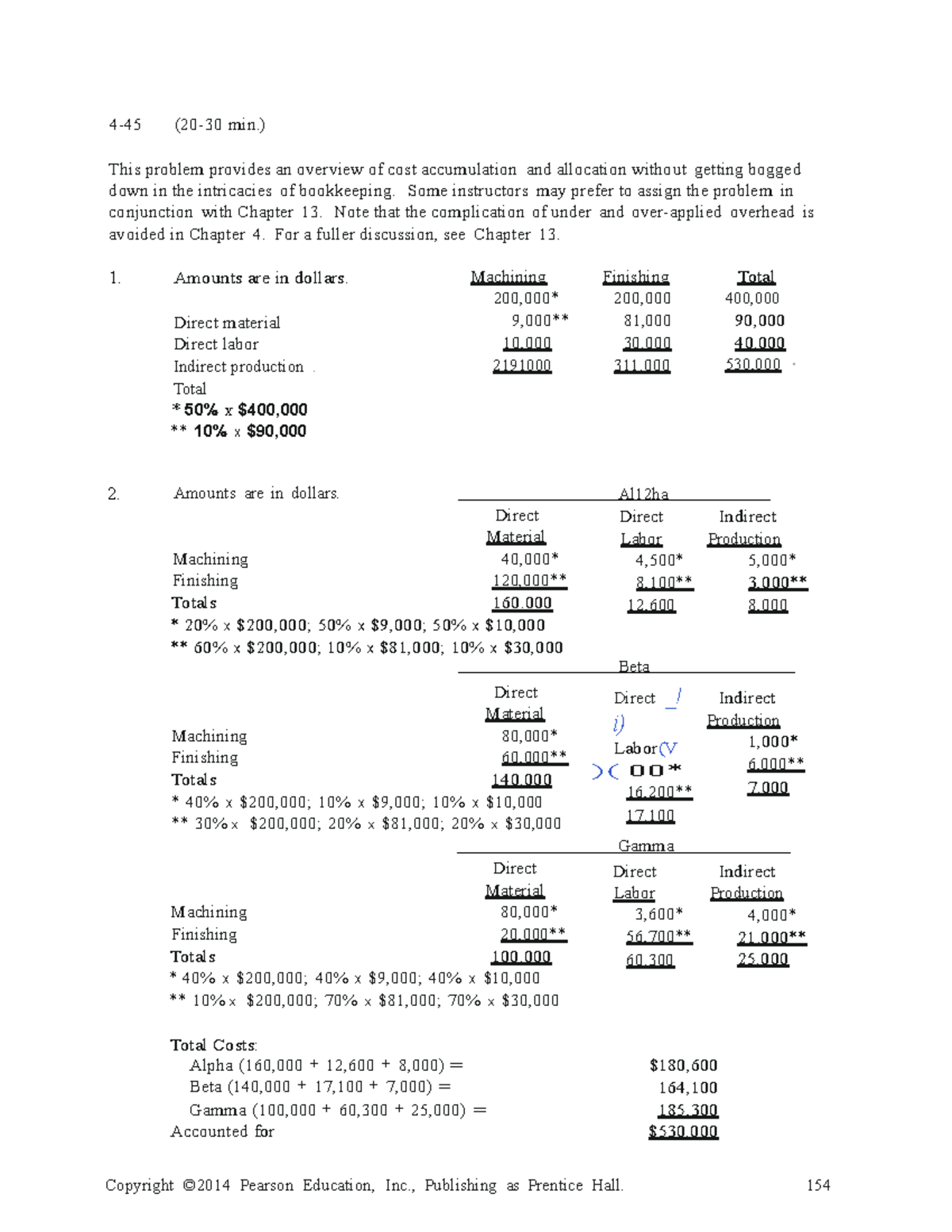 Hw c4 c5 answ - HW answers for assignment - 4-45 (20-30 min.) This ...
