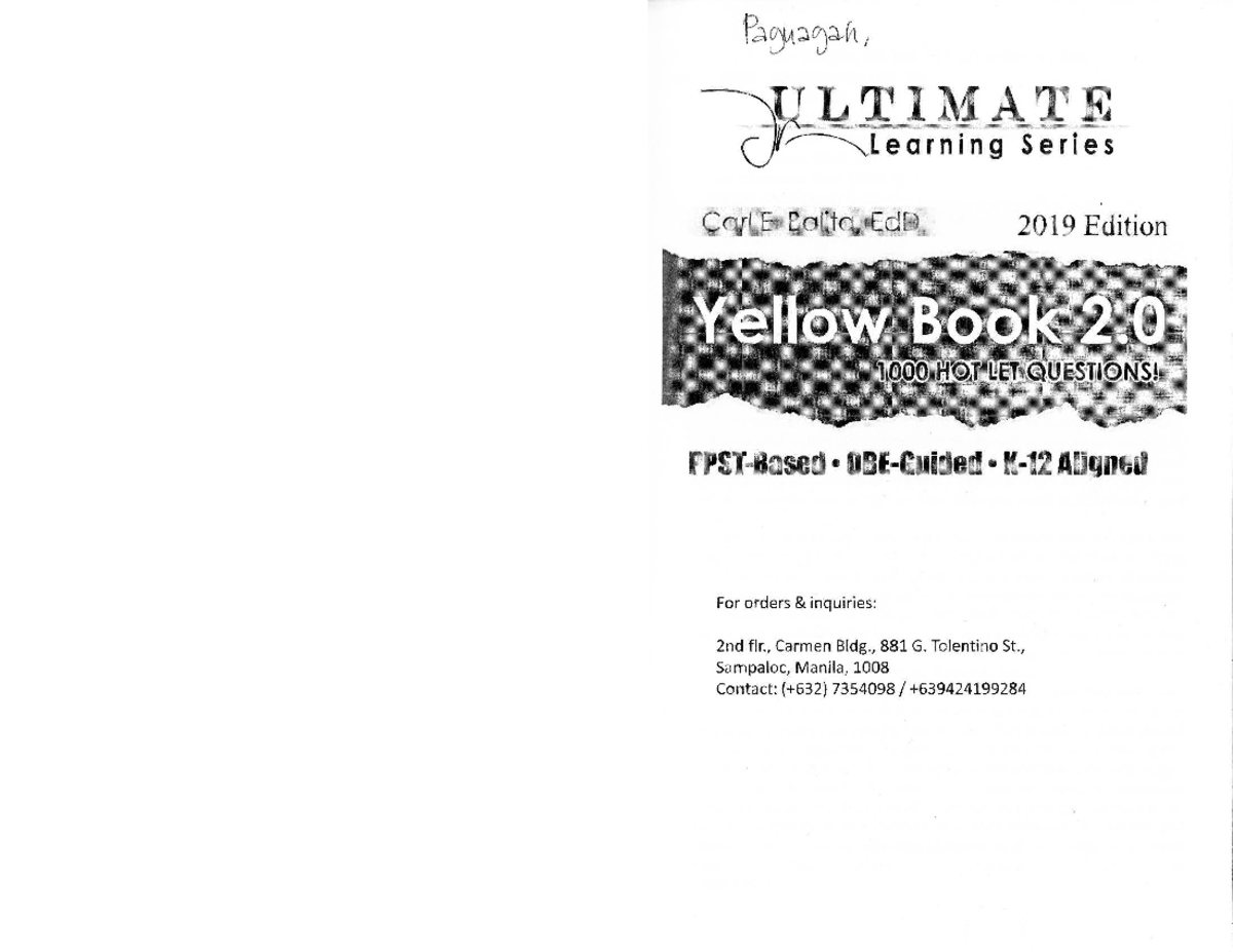 Yellow Book: CBRC 2019 2nd Edition Overview and Insights - Studocu