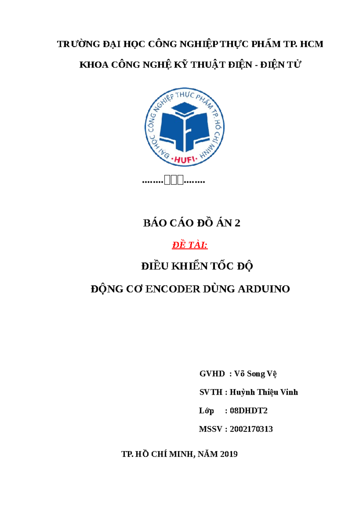 Dieu khien toc do encoder dung arduino - TRƯỜNG ĐẠI HỌC CÔNG NGHIỆP ...
