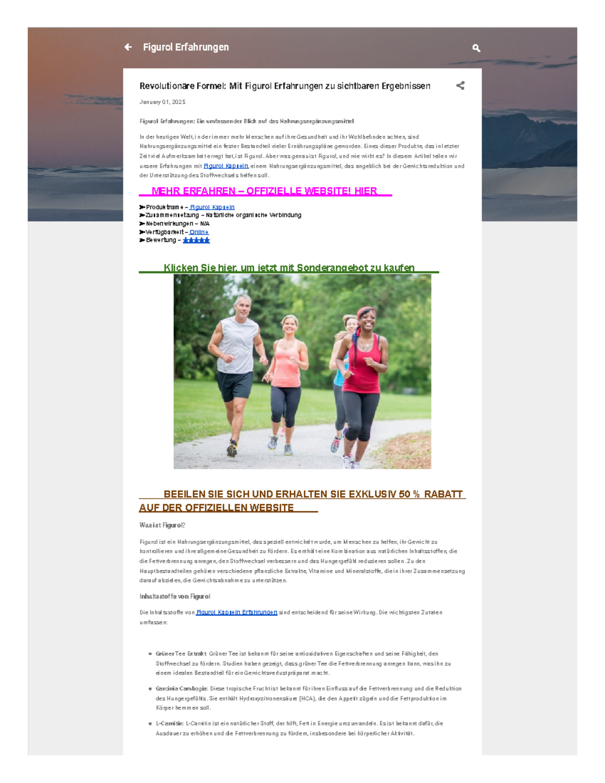 Figurol Erfahrungen - Eines dieser Produkte, das in letzter Zeit viel ...