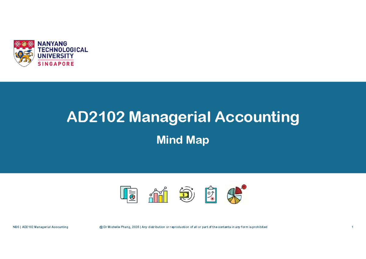 AD2102 Managerial Accounting Week 1 Mind Map - AY2025 - Studocu