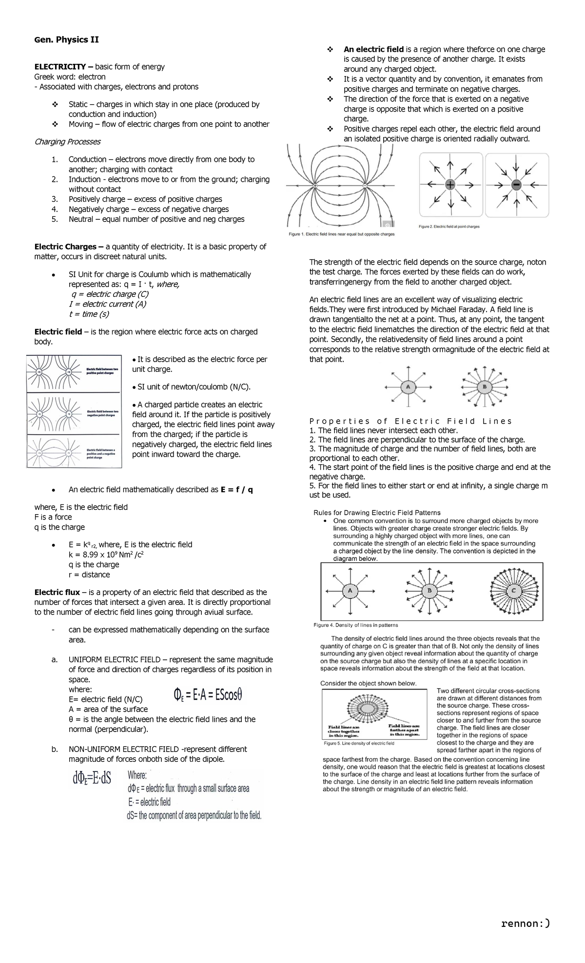 General physics - Gen. Physics II rennon:) ELECTRICITY – basic form of energy Greek word ...