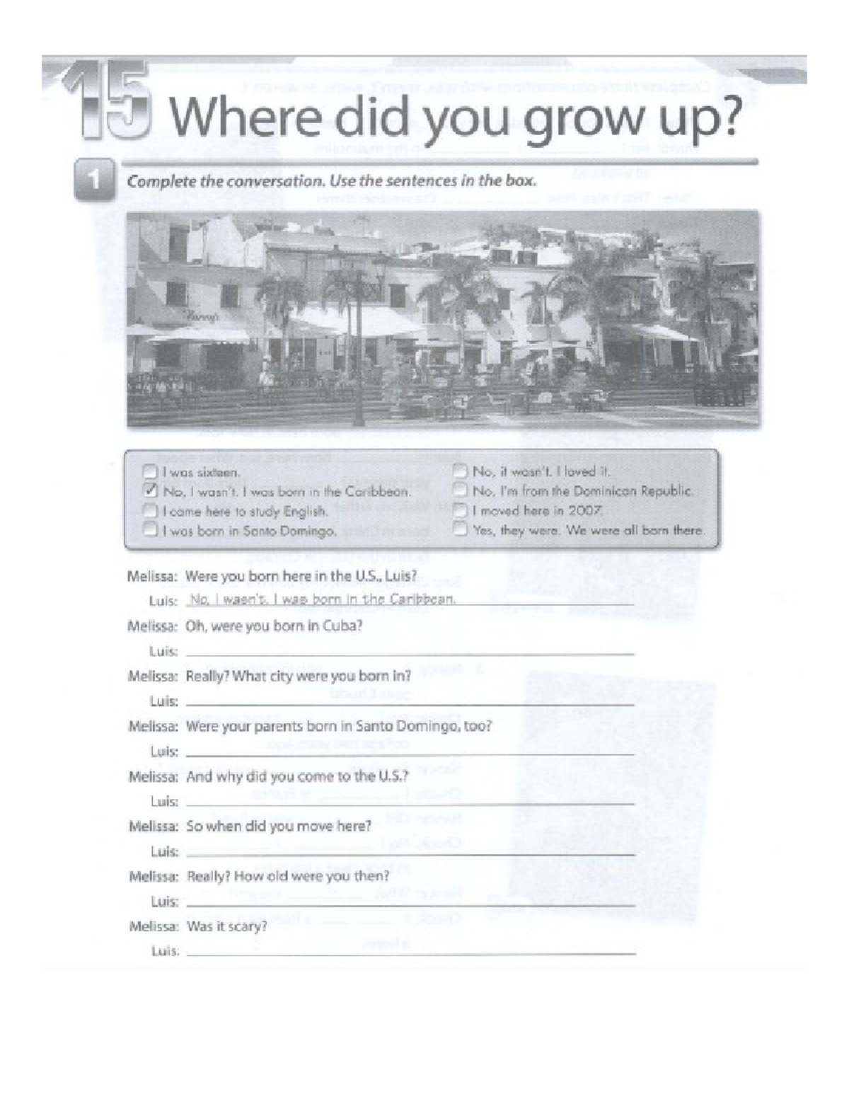 Homework Unit 15: Conversations in English 1 Practice - Studocu