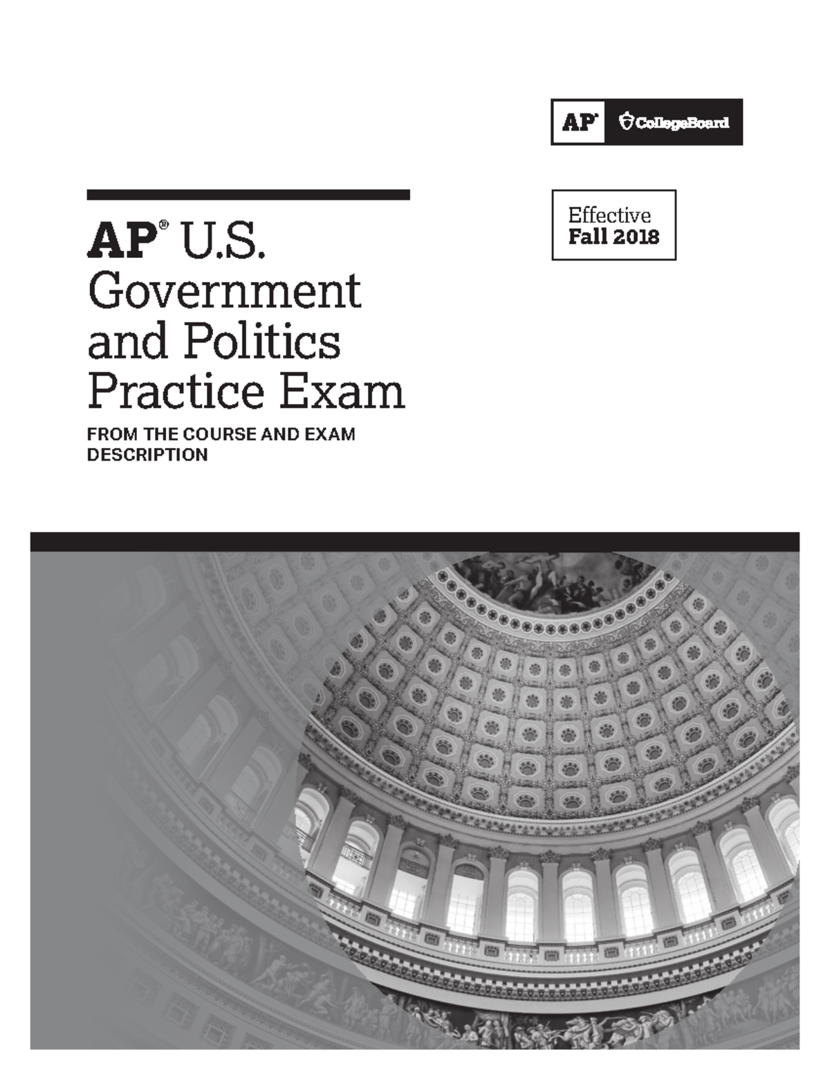 AP U.S. Government and Politics 2018 Practice Exam Guide - Studocu