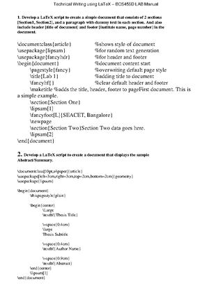 LaTeX Lab Manual - Department of Computer Science and Engineering IV ...