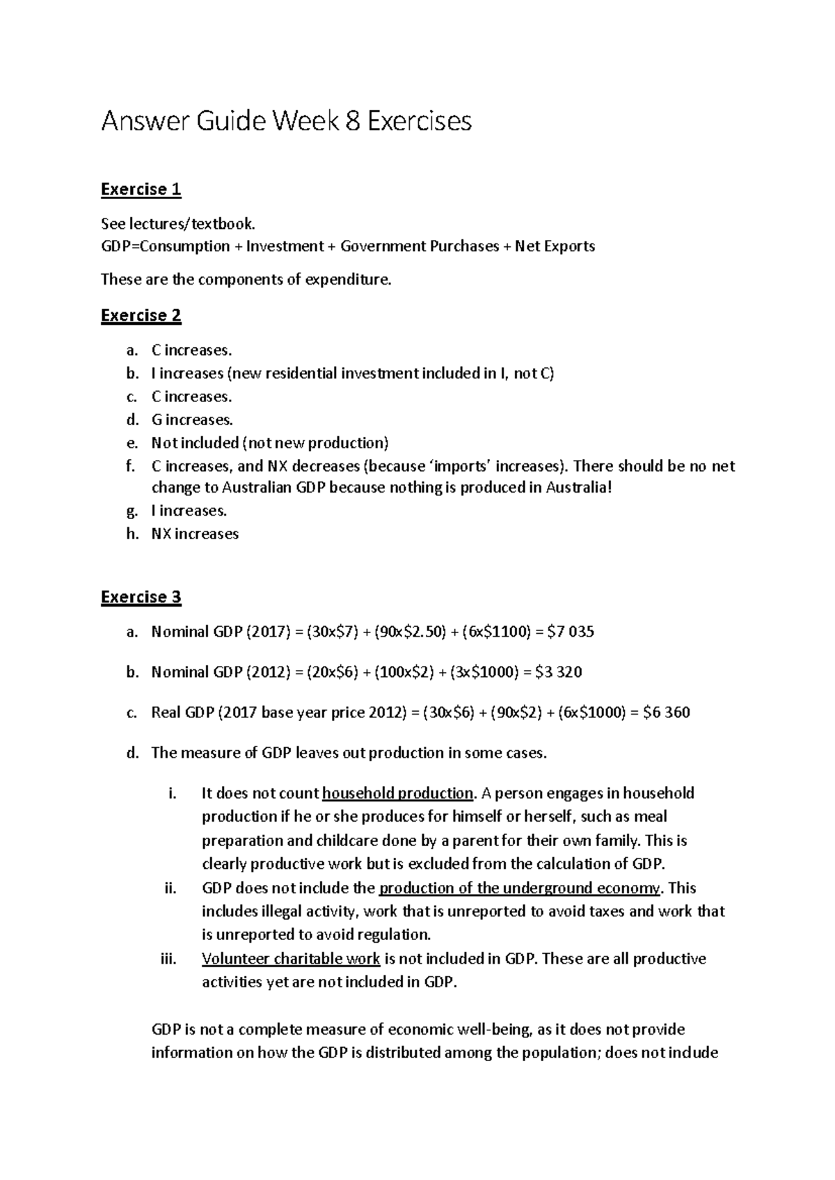 Week 8 Exercises - Answer Guide - Answer Guide Week 8 Exercises ...