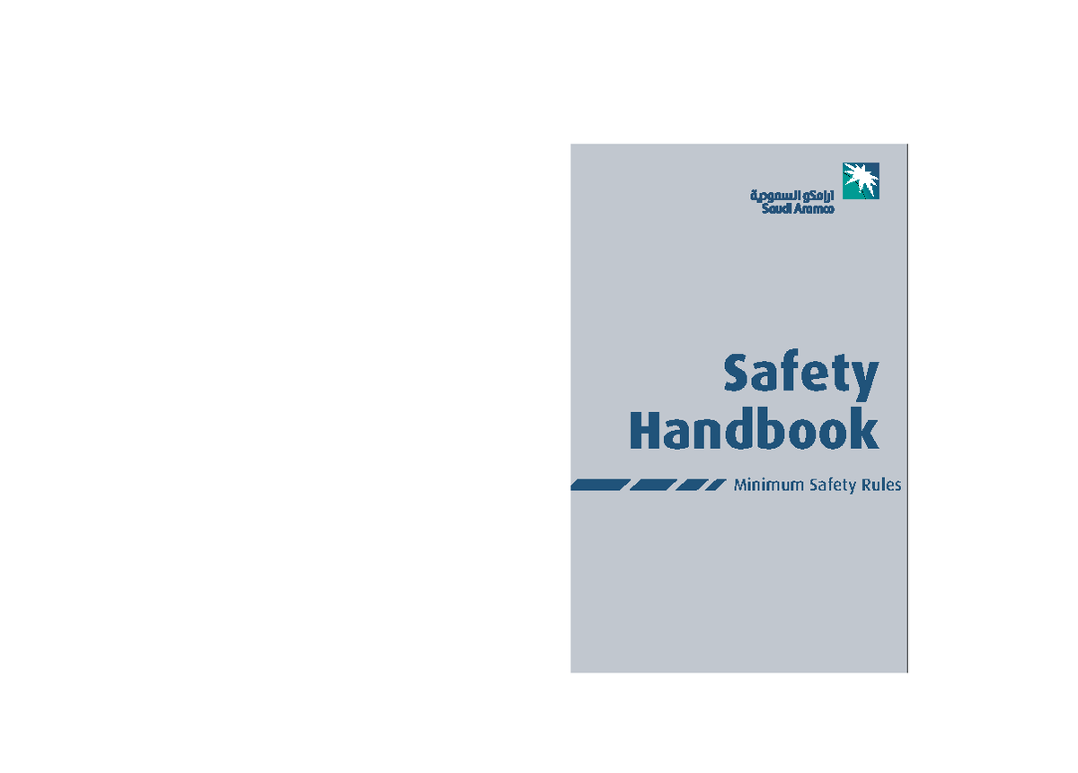 Safety Handbook: Minimum Safety Rules & Emergency Actions (260114 ...
