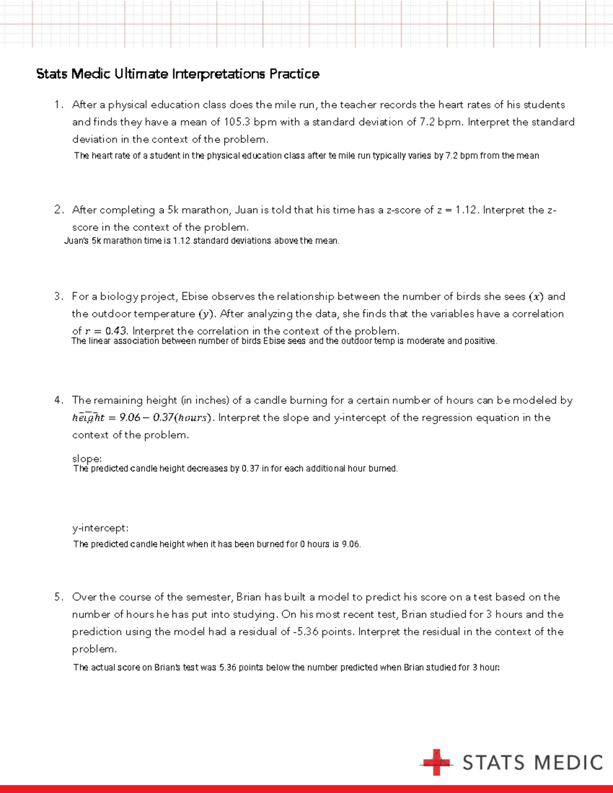 Kami Export - Stats Medic Ultimate Interpretations Practice 3 - Stats Medic Ultimate ...