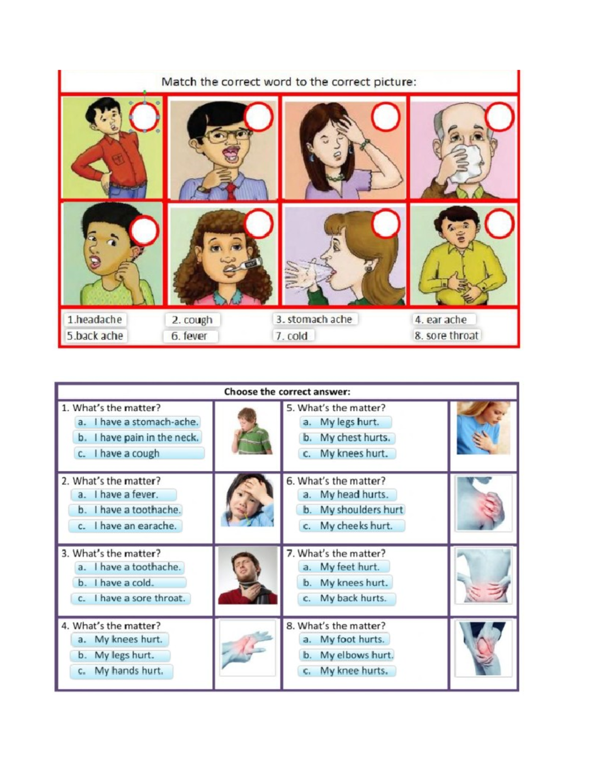 ESL Health Problems: Common Ailments and Definitions - Studocu