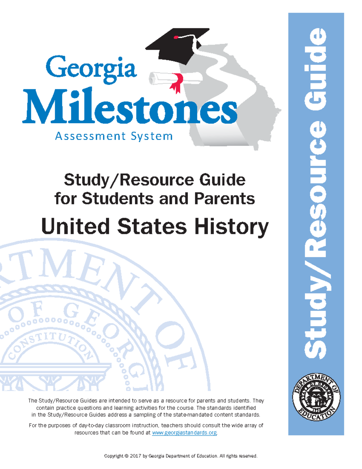 Georgia Milestones US History EOC Study/Resource Guide for Students ...