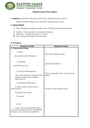 Detailed-LP-Adjectives - A DETAILED LESSON PLAN IN ENGLISH 3 I ...