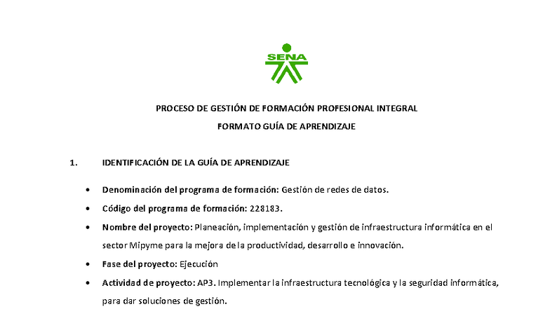 Guía de Aprendizaje 6 - GA7-230101507: Gestión de Redes de Datos - Studocu