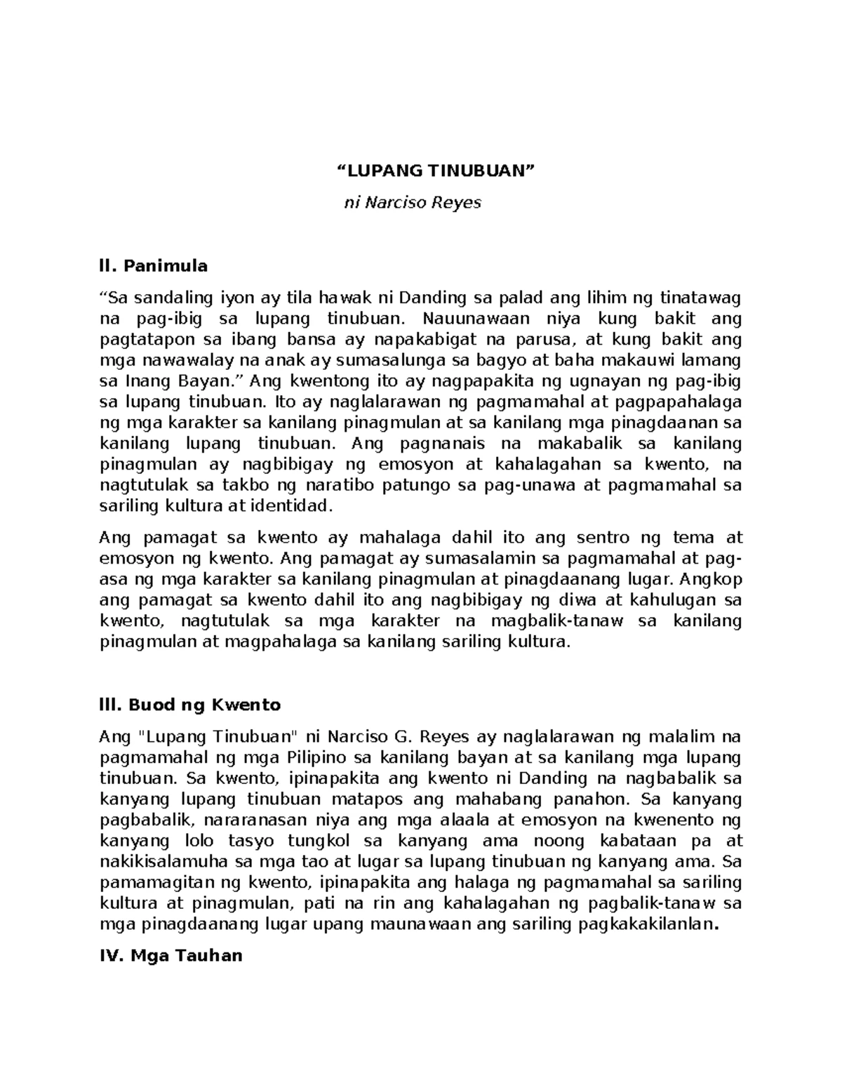 Panghalip NA Pamatlig, Patulad - PANGALAN ...