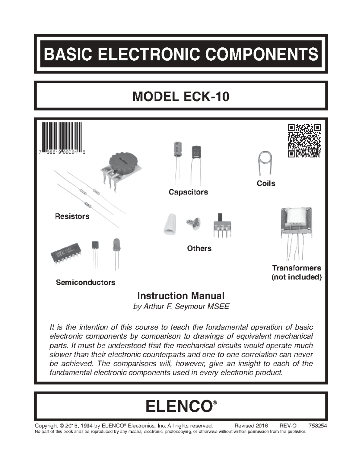 ELENCO 753254: Resistors and Capacitors Instruction Manual - Studocu