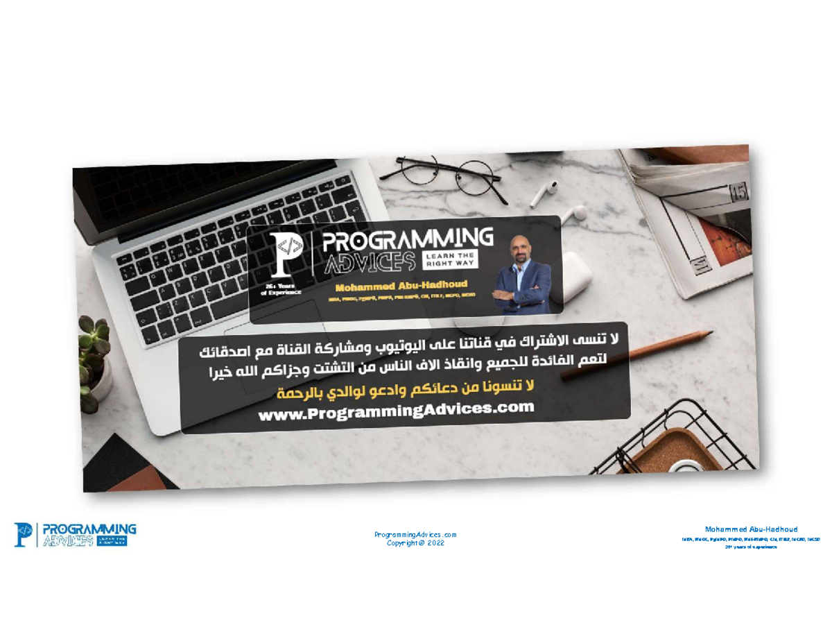 10 Programming Foundations - Netwroks Part I ...