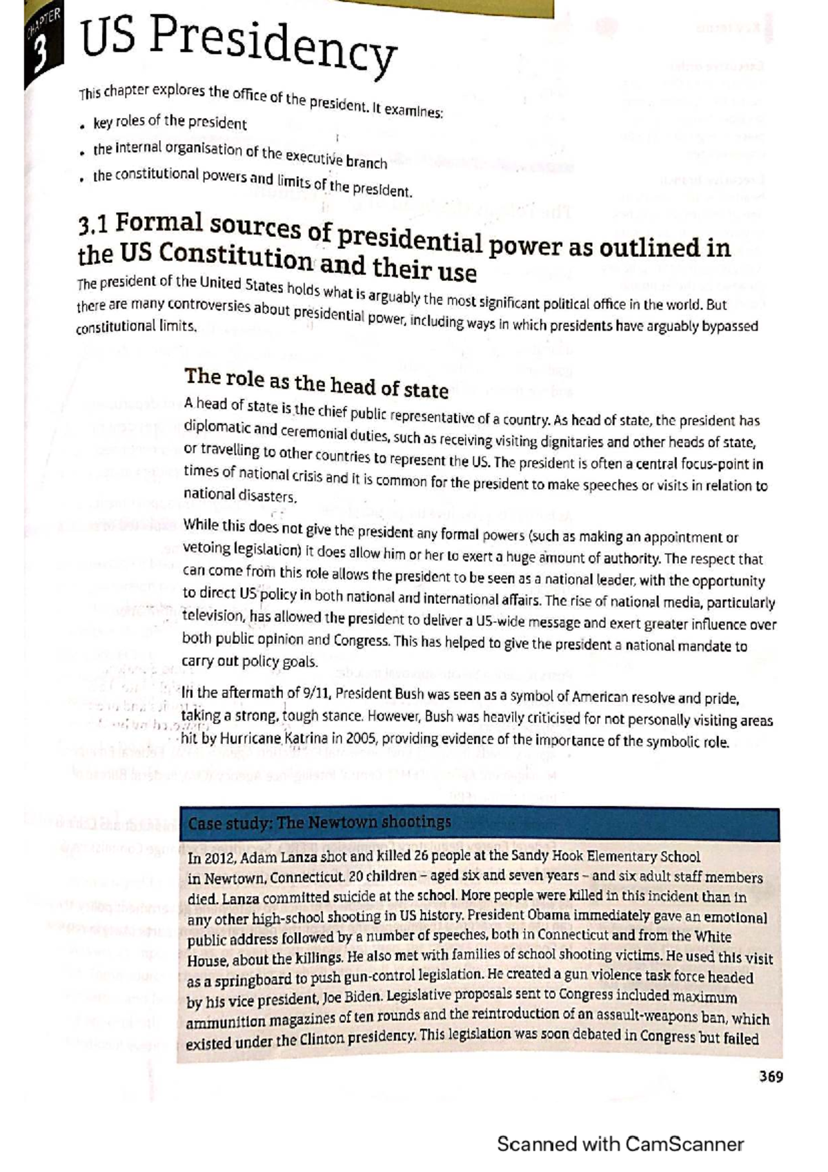 US Presidency Chapter 3: Roles, Powers, and Presidential Influence ...