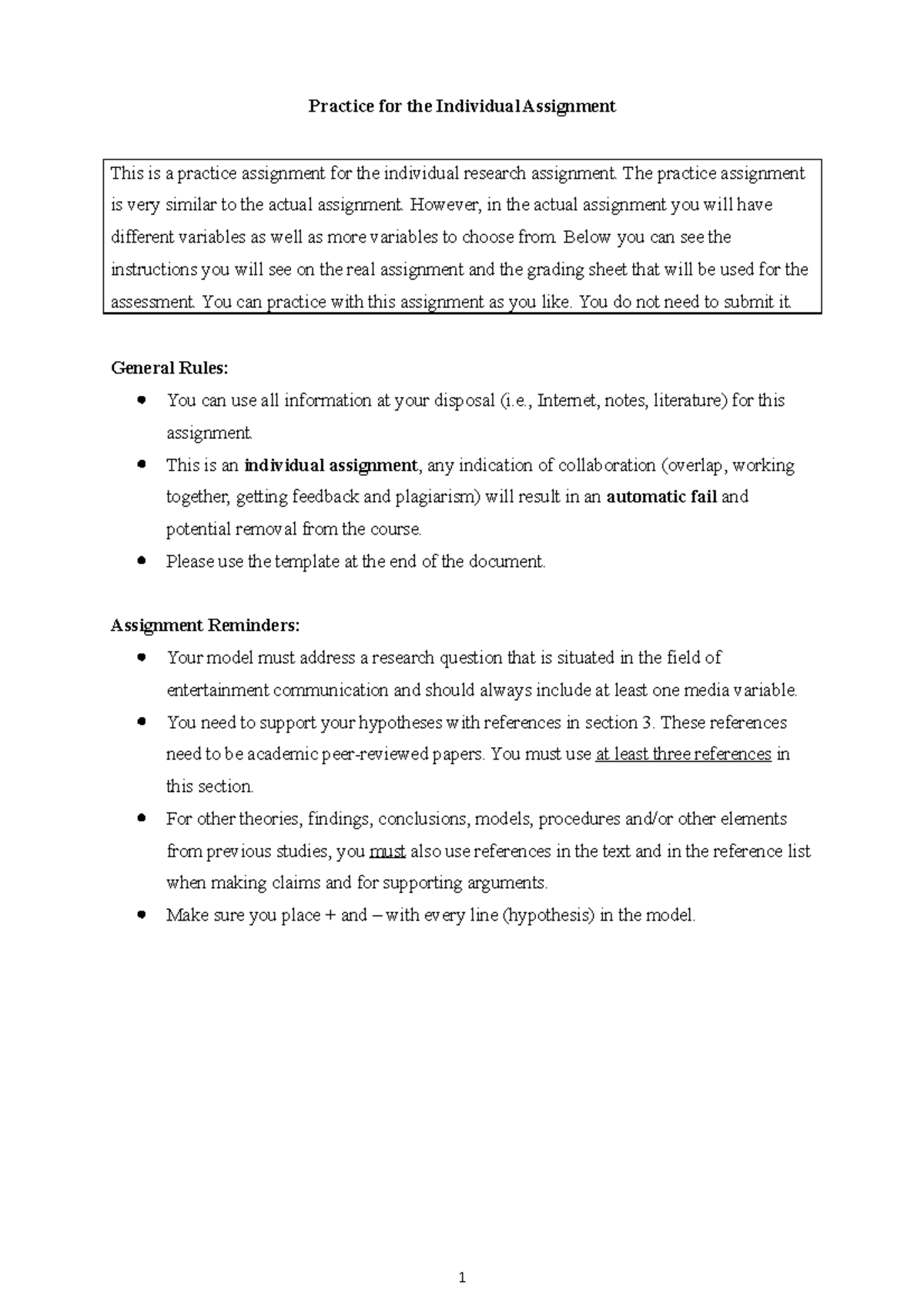 Individual Research Assignment Practice: 2023 Guidelines & Template ...