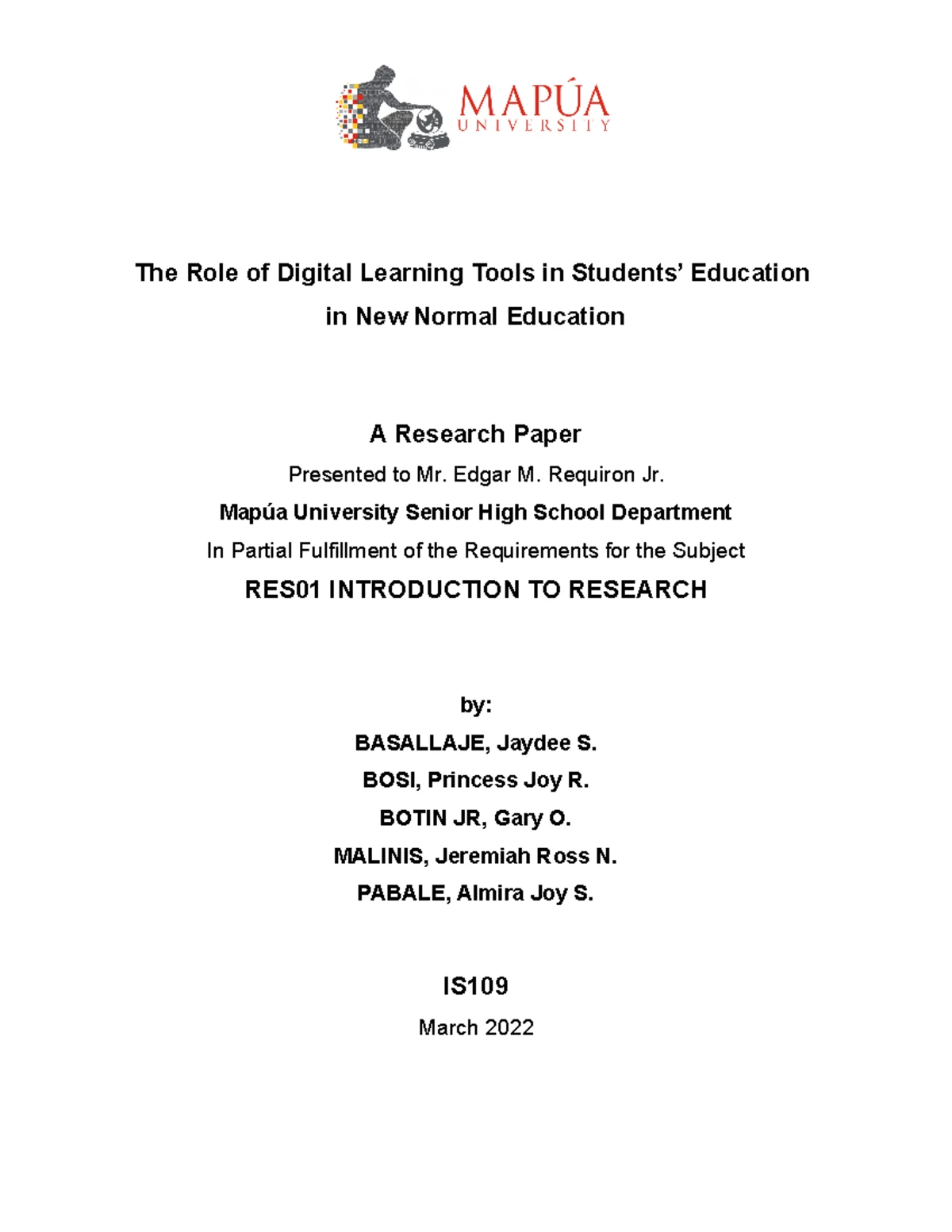 RES101 Coursera Research Methodologies Week 1 Task Summary - Studocu