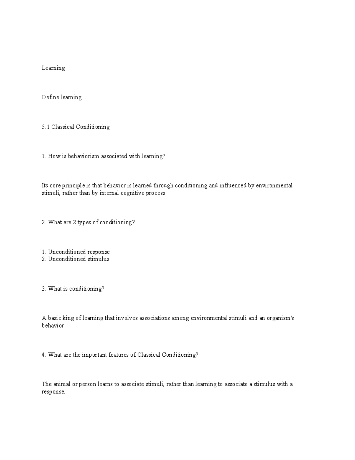 Learning and Conditioning: Classical & Operant Approaches (Psych 101 ...