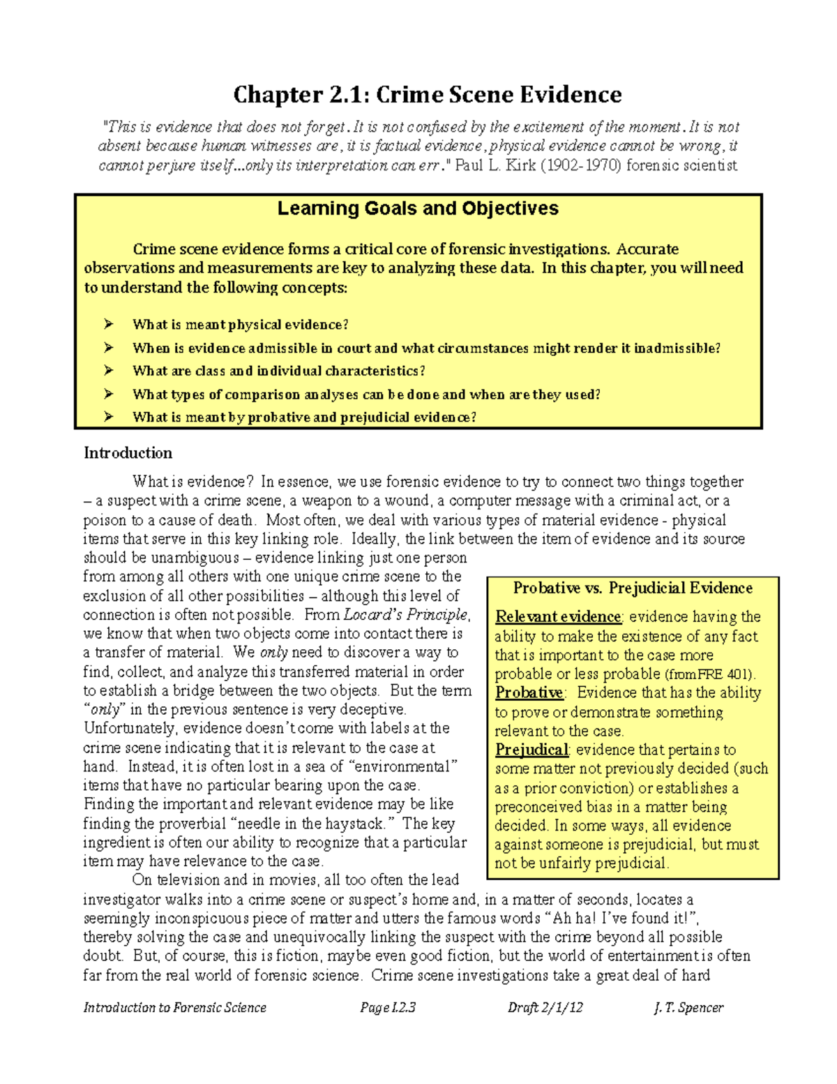 Forensic Science 101: Analyzing Crime Scene Evidence Techniques - Studocu