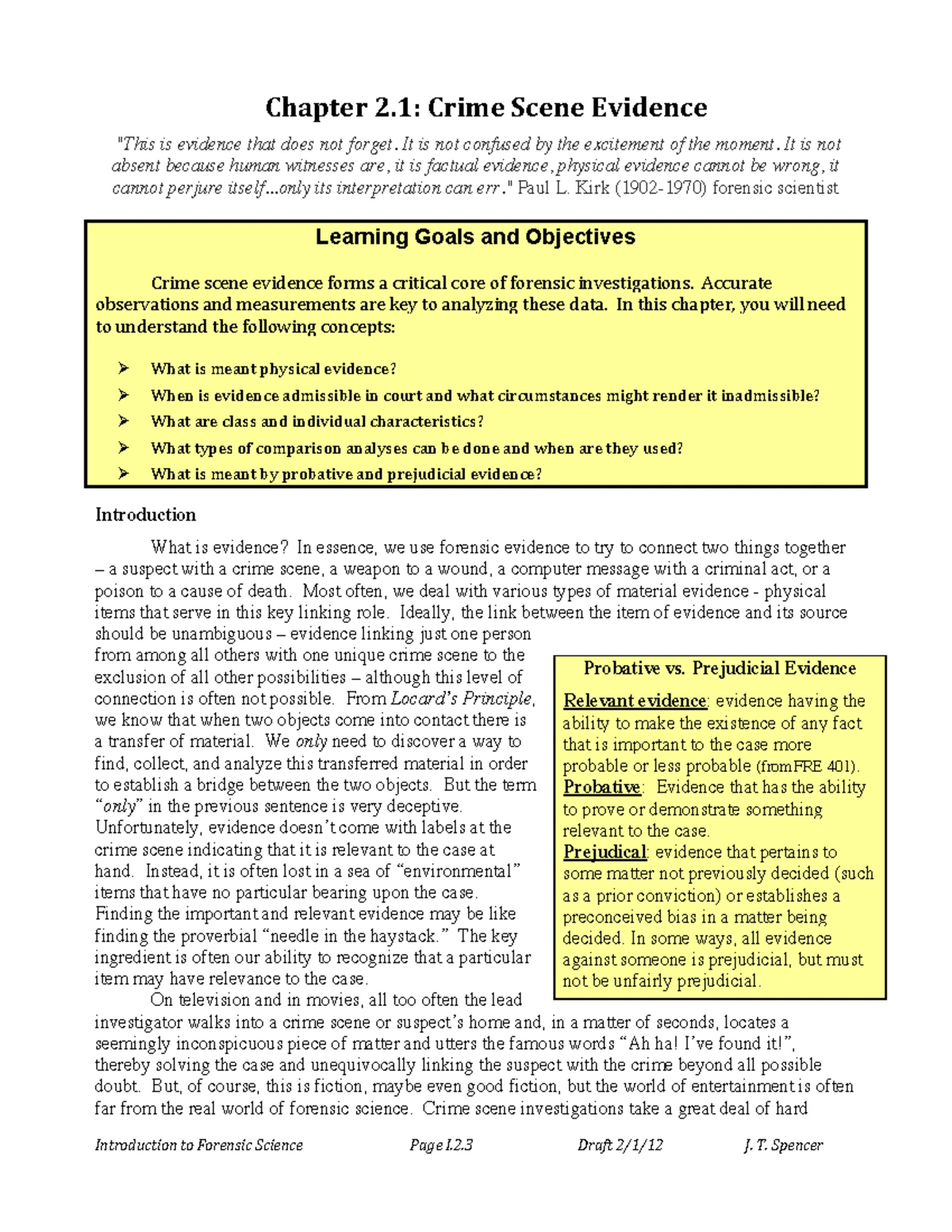 Forensic Science 101: Analyzing Crime Scene Evidence Techniques - Studocu
