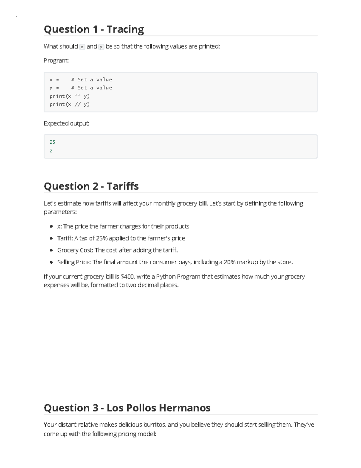Python Practice Test: Programming Concepts & Problem Solving - Studocu