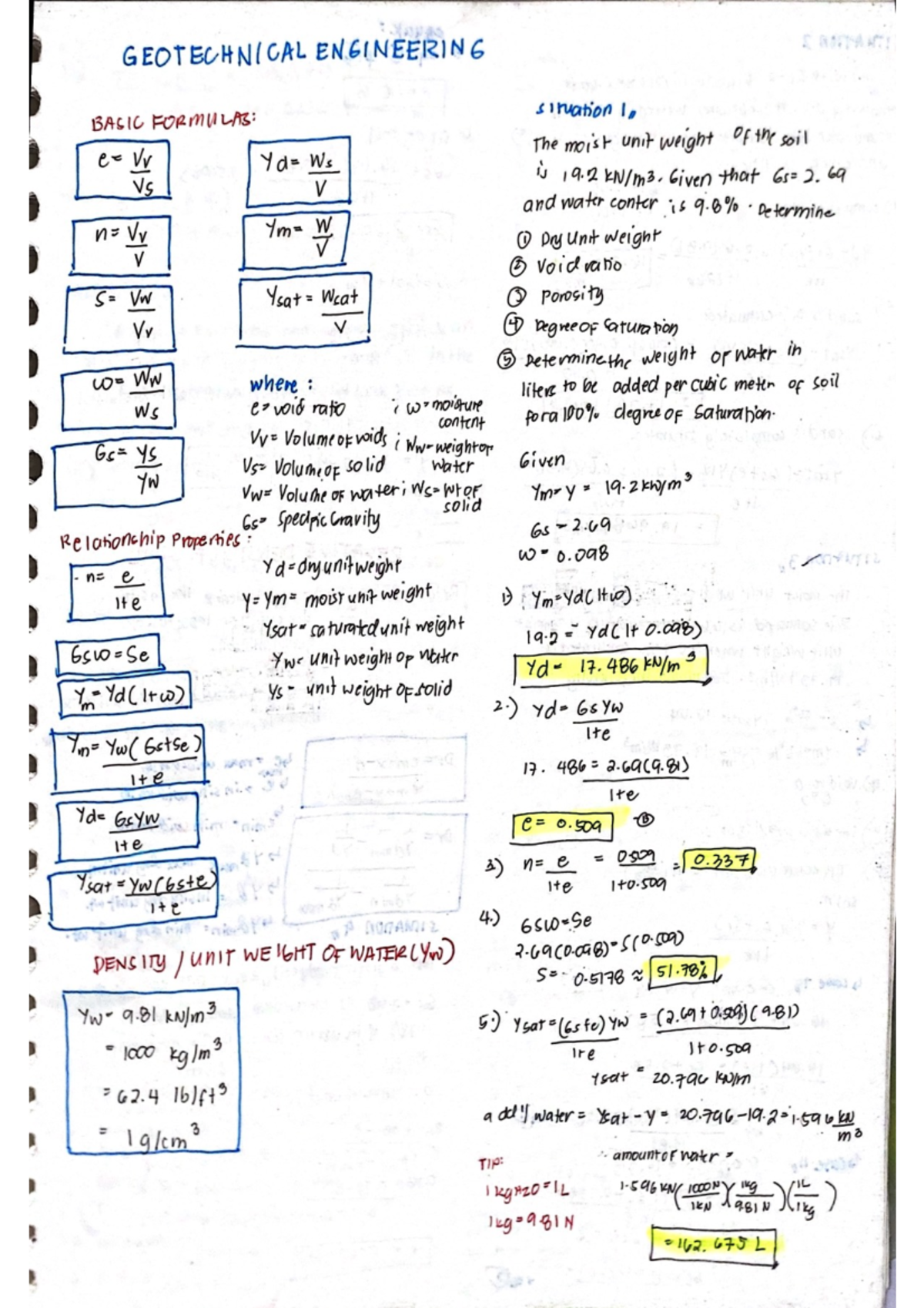 Geotechnical-ENGG - Geotechnical Engineering - GEOTECHNICAL ENGINEERING situation I, BASIC ...