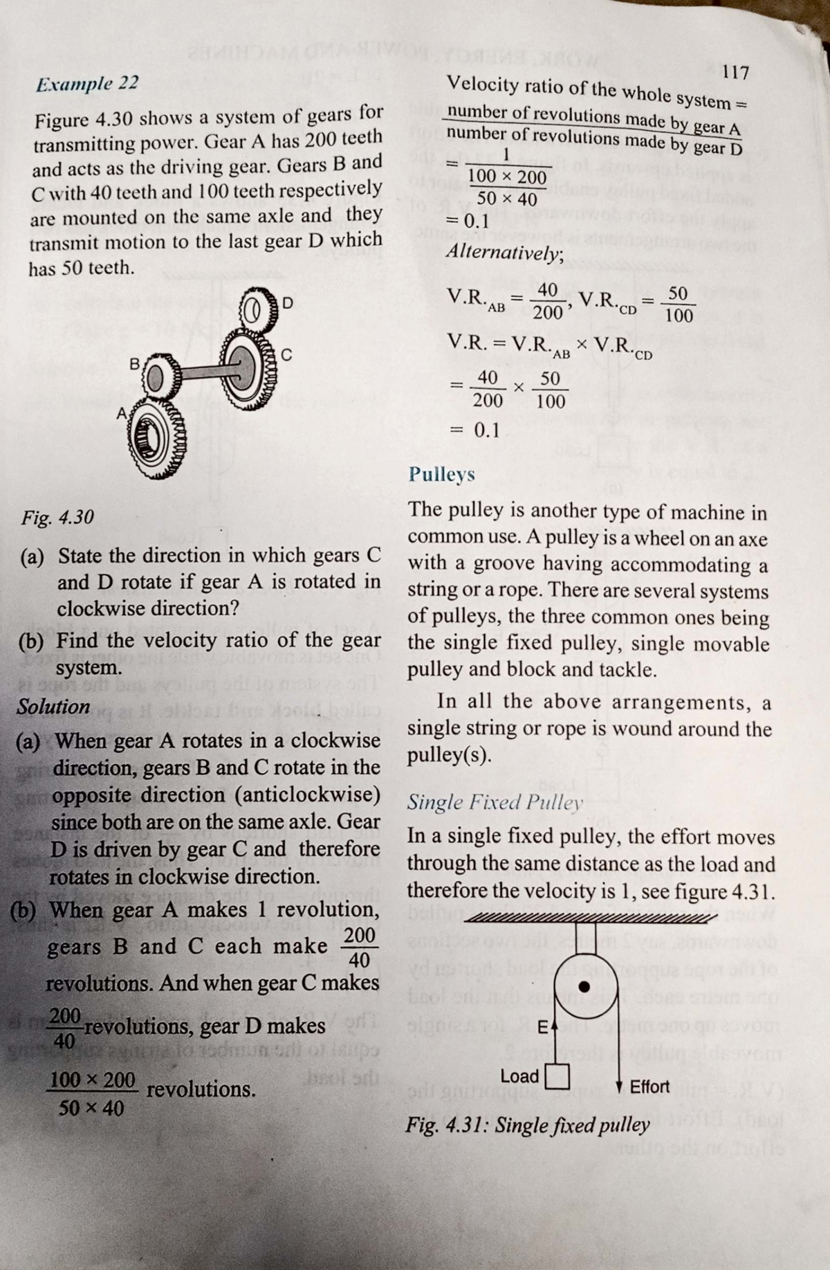 Pulleys and Gears: Understanding Mechanical Advantage and Velocity ...