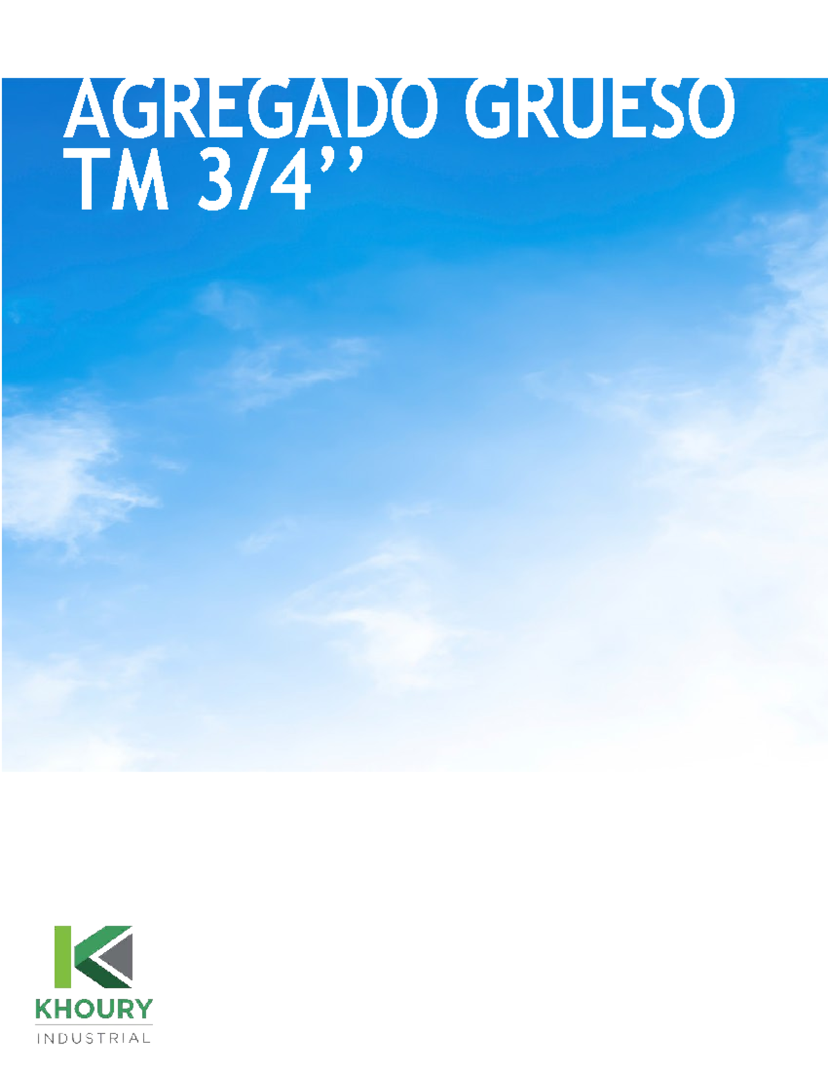 Ficha Técnica: Agregado Grueso TM 3/4'' - Argos - Studocu