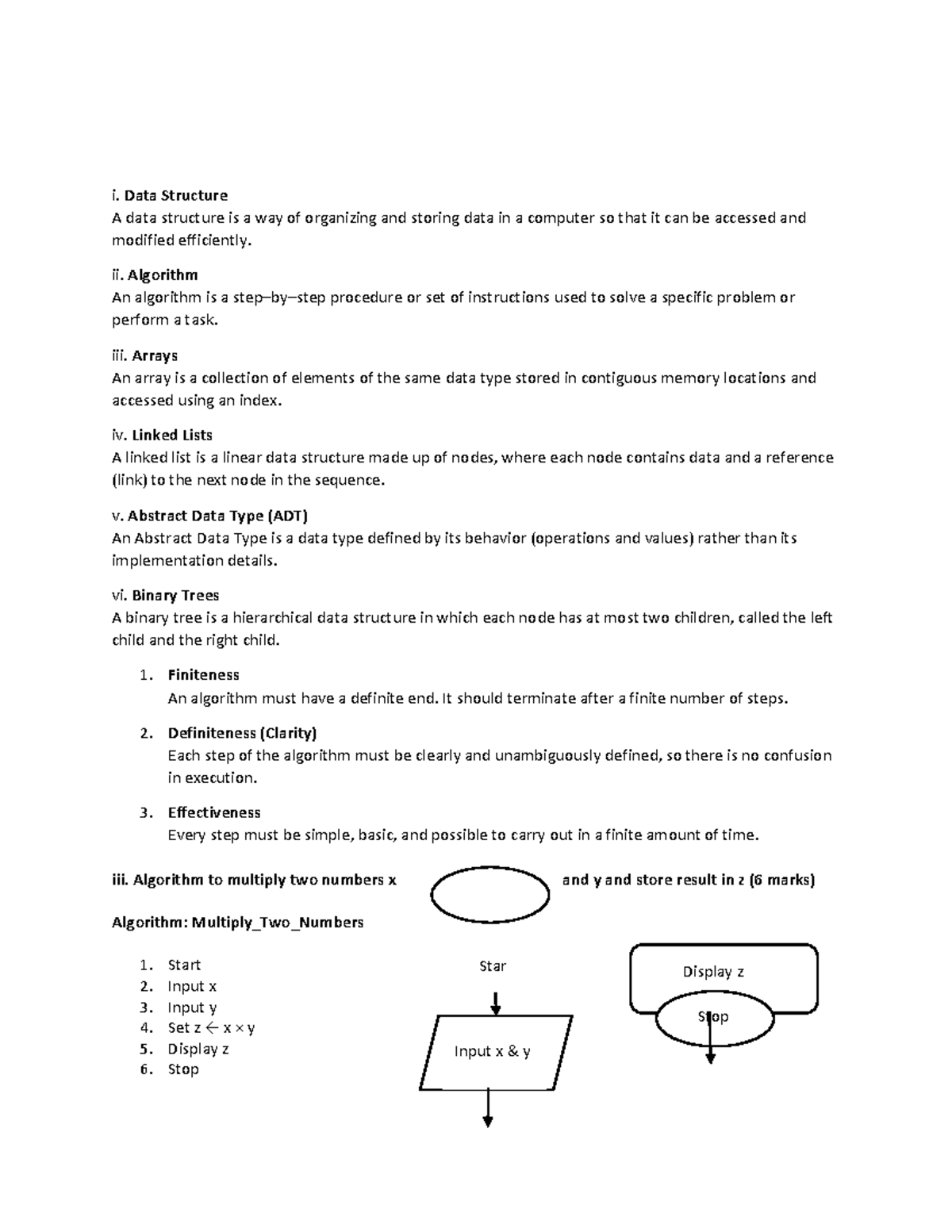 DSA CAT - Data Structures and Algorithms Overview - Studocu