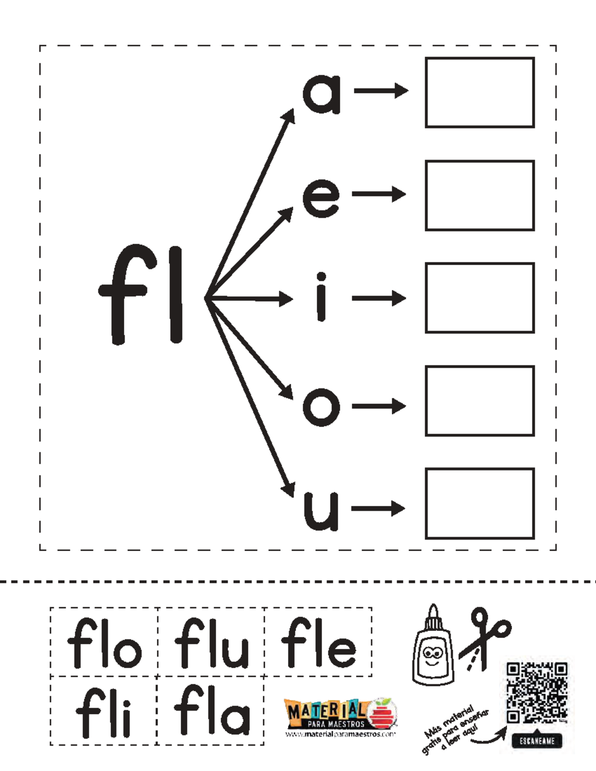 Aprendiendo a Leer: Sílaba y Palabras con Fla, Fle, Fli, Flo, Flu - Studocu