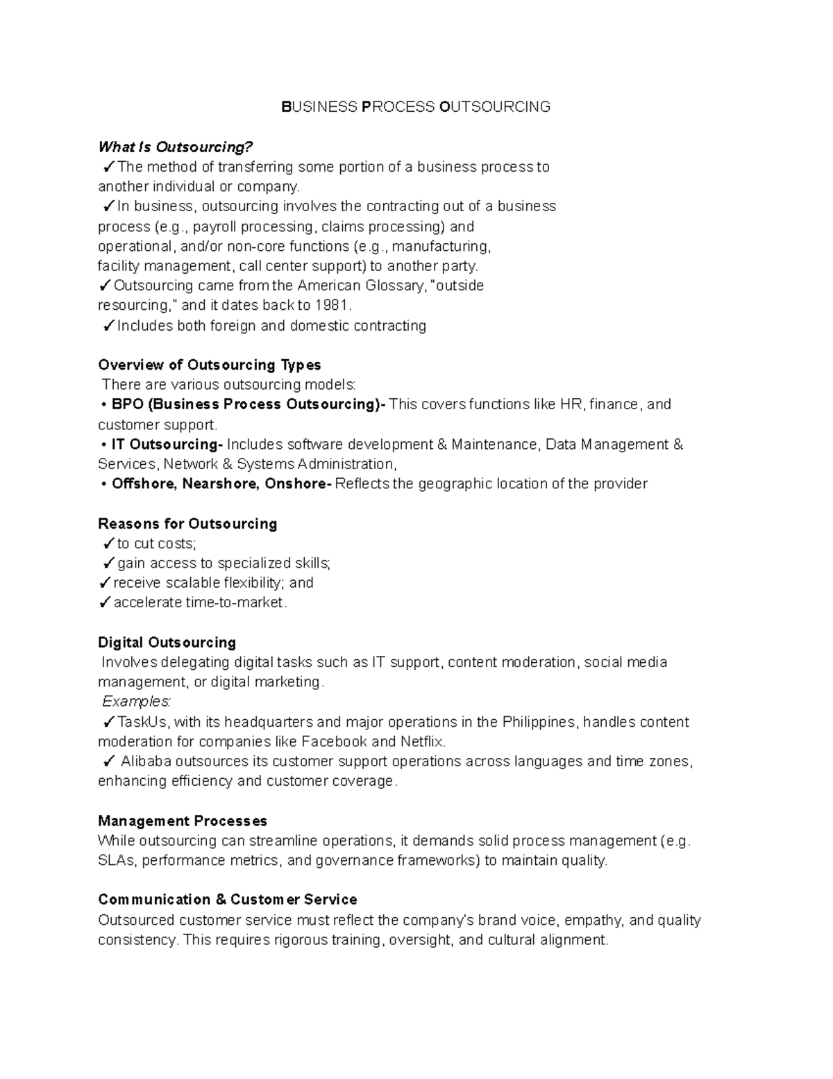 BPO 101: Understanding Business Process Outsourcing and Its Impact ...
