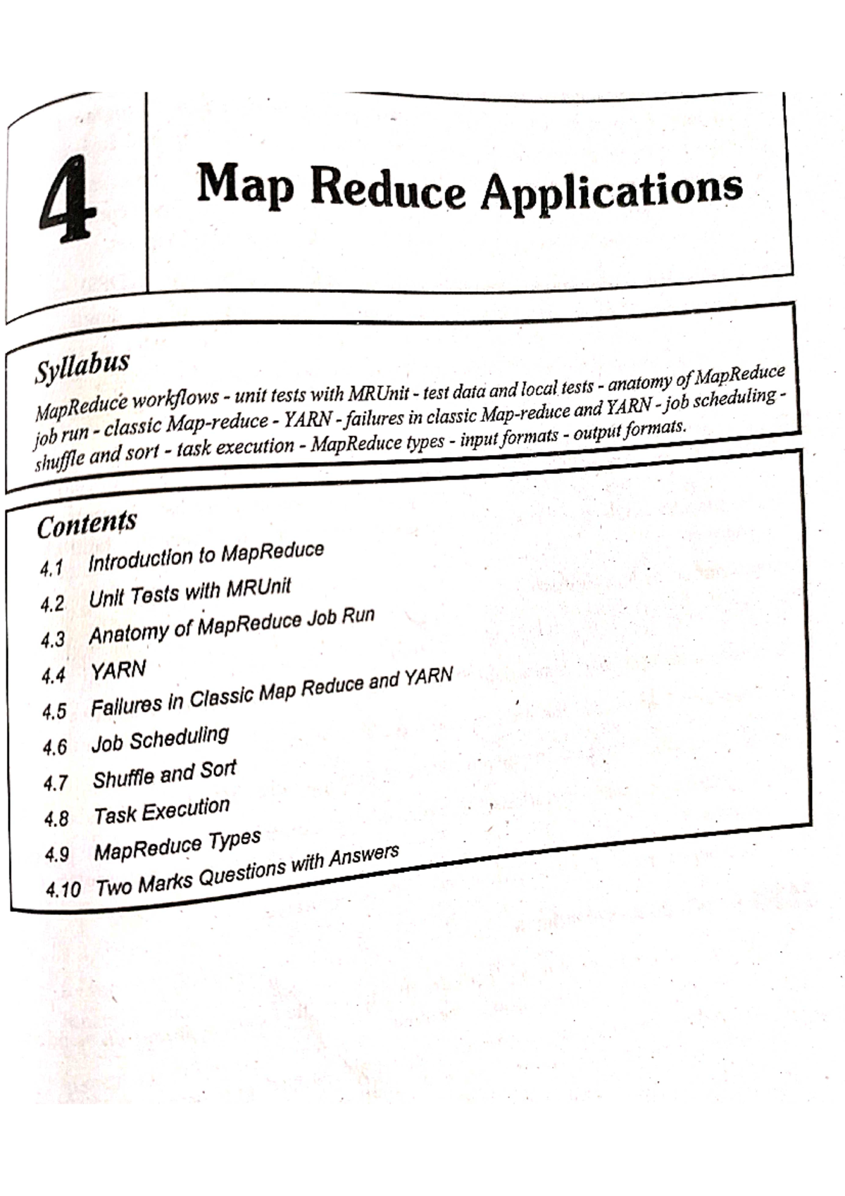 Big Data Analytics - 4: MapReduce Applications Notes for Anna ...