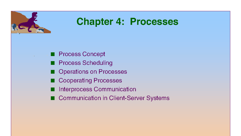 Chapter 4: Process Concepts and Scheduling in OS (CS101) - Studocu