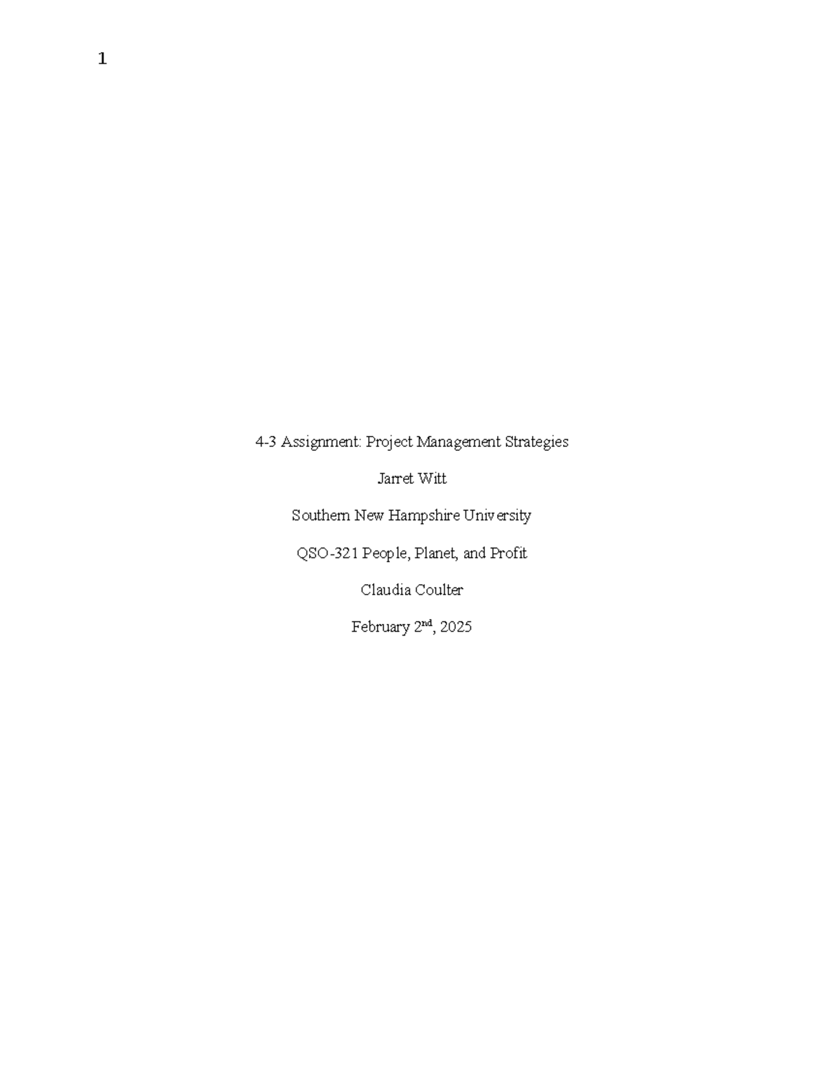 4-3 Assignment- Project Management Strategies - By analyzing the ...