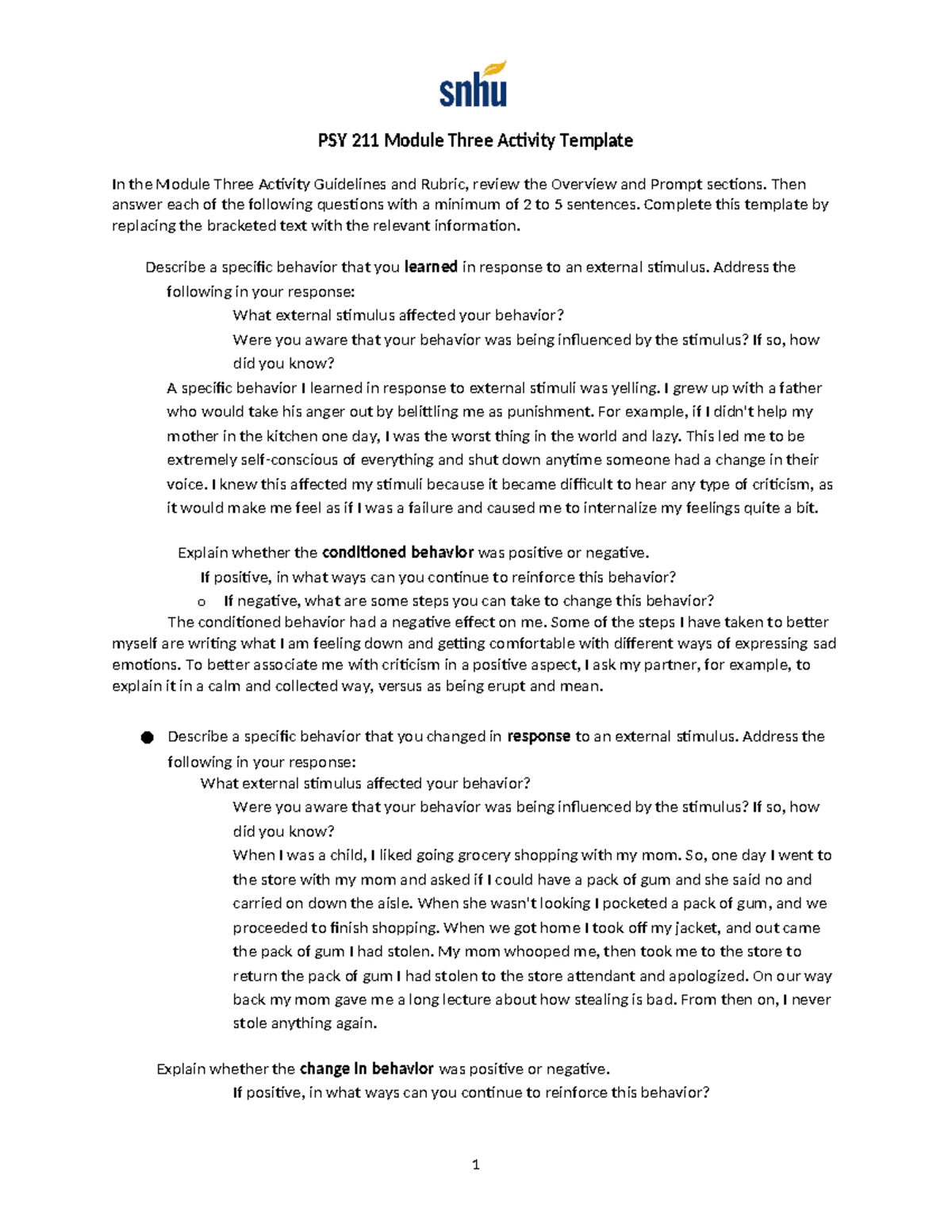 PSY 315 Module 4 Clinical Intake Form Worksheet Analysis - Studocu