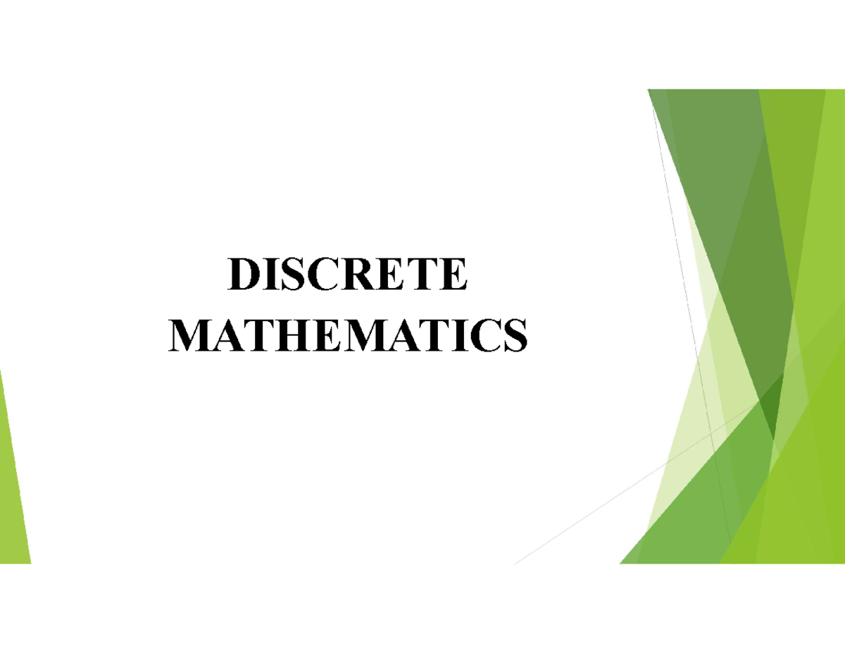 Discrete-Mathemathics-Module-5 - DISCRETE MATHEMATICS Logical Reasoning ...