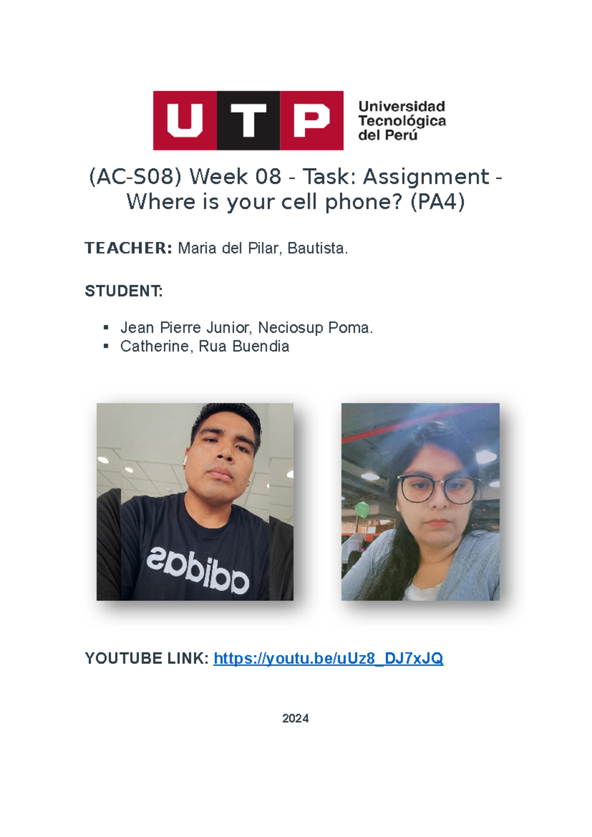 Week 08 - Task Assignment - Where is your cell phone PA4 - ingles ...