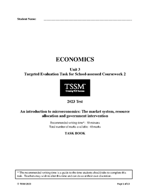 2023Economics SD - vcaa study design for eco - ####### © VCAA ...