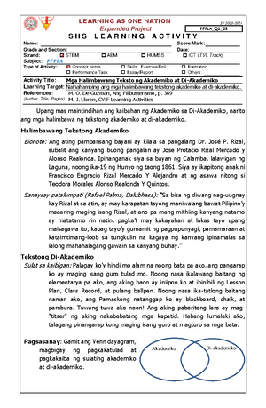 Daloy NG Programa Buwan ng WIKA - DALOY NG PROGRAMA (BUWAN ng WIKA) I ...